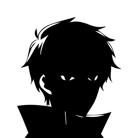 Anime Head Silhouette Man Anime Style 43114150 Vector Art At Vecteezy