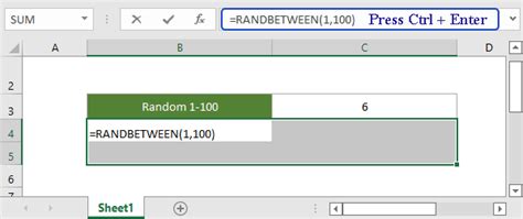 C Mo Usar La Funci N Randbetween De Excel