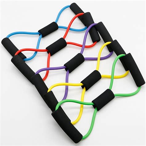 Buy Figure 8 Exercise Band Rubber Gym Strength Trainer Resistance Band