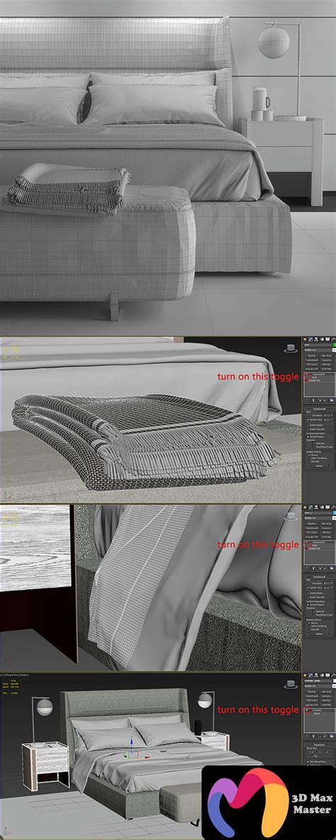Bed Poliform Chloe Letto 3d Max 3dmaxter
