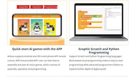Hiwonder Ainova Intelligent Vision Robot Car Graphical Python Program Oz Robotics