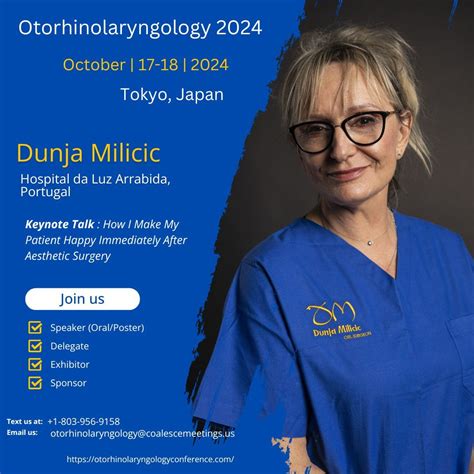 Aestheticsurgery Facialimplants Tokyo Portugal Keynote Otology Rhinology Jacob Davis