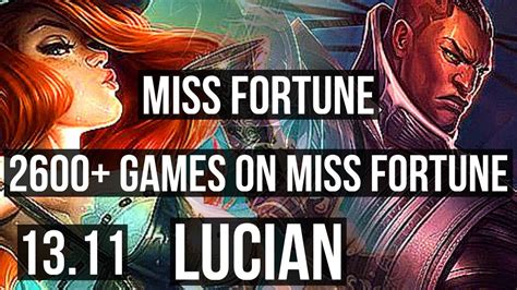 MISS FORTUNE Leona Vs LUCIAN Nami ADC 4 3M Mastery 2600 Games