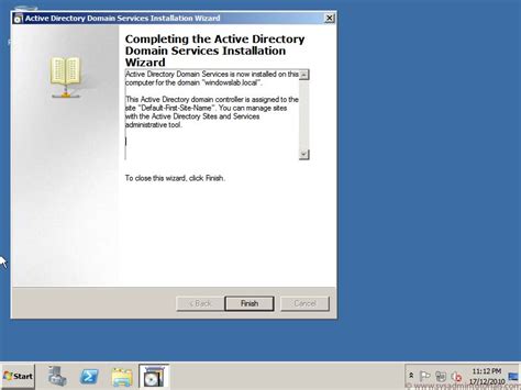 How To Setup A Microsoft Windows 2008 R2 Domain Controller