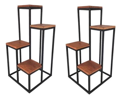 Kit Suporte Plantas 4 Andares Floreira Estilo Industrial Parcelamento