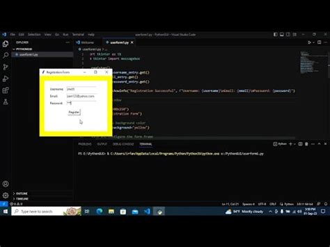 How to Create Your First Python GUI with VS Code | Python GUI Tutorial Using Tkinter - YouTube