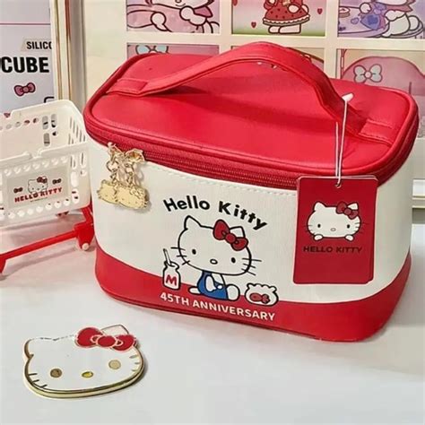 헬로키티 화장품파우치 필통 메이크업파우치 메이크업케이스 수납가방 휴대용 에이블리