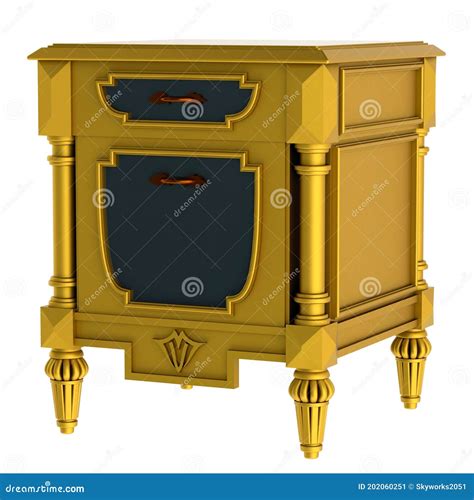 Classic Furniture Chest Of Drawers Victorian Interior Stock