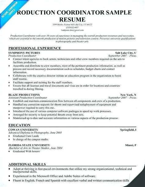 86 Creating Production Planner Cv Template In Word For Production