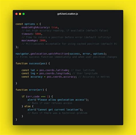 Get Live User Location Using The Html5 Geolocation Api 🌎📍 R