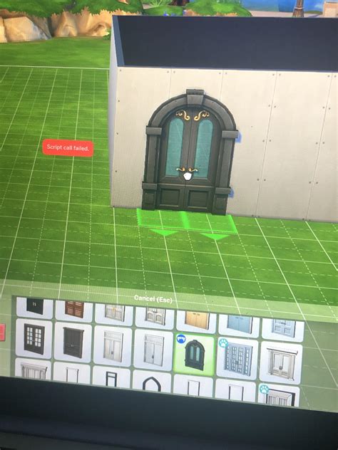 Whenever I Put A Door Down It Says Script Call Failed Is This A