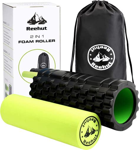 Reehut 2 In 1 Foam Roller Trigger Point Rollers For Deep Tissue