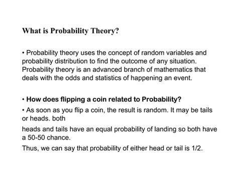 Probability Theory PDF Physics Science