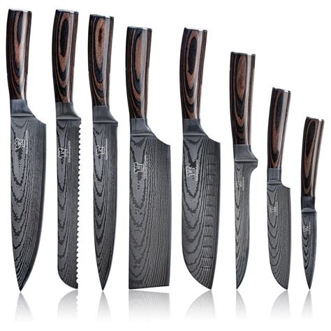 Küchenkompane Kochmesser Asiatisches Messerset Premium Elegantes