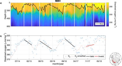 A Vertical Profiles Of Dissolved Oxygen Sampled Between 2014 And 2018