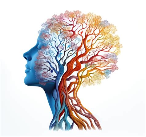 Modelo anatômico da ilustração digital do cérebro humano em estilo de
