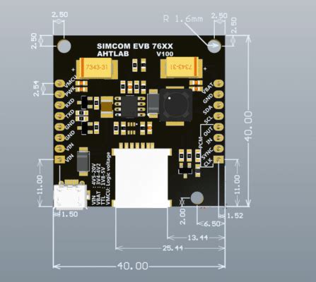 Module SIMCOM 2G 3G 4G 76xx ra chân AHTLAB