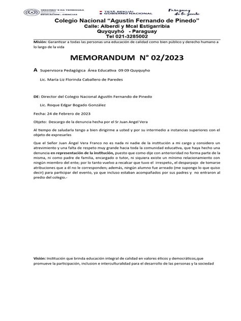 Memo 2 Pdf