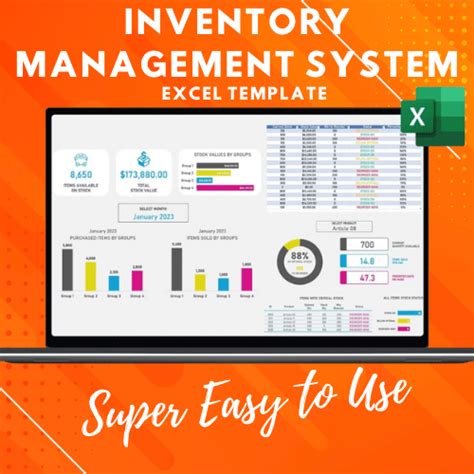 Inventory Management System Template Excel Templates Inventory Flow