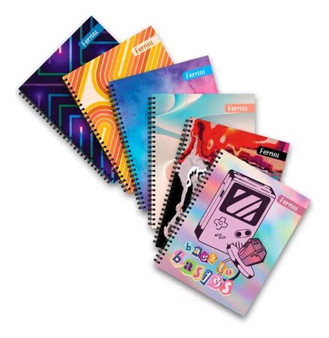 Cuaderno Profesional Ferrini Doble Aro Diseños h pack Color Cuadro Grande MercadoLibre