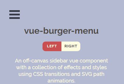Menu Vue Js Examples