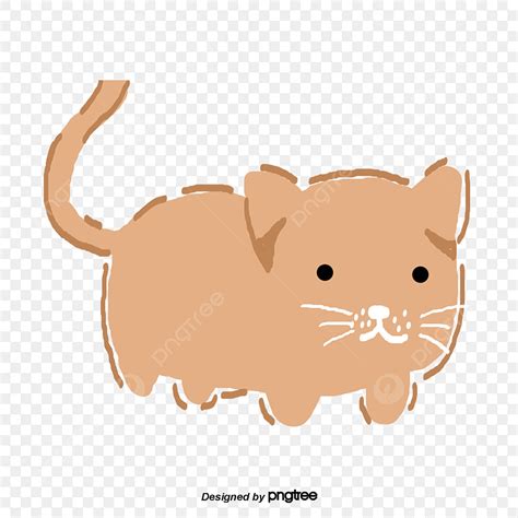 まるまると太った子猫1匹イラスト画像とpsdフリー素材透過の無料ダウンロード Pngtree