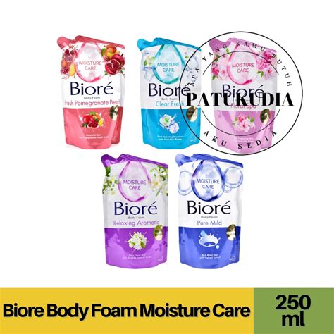 Jual Biore Body Foam Sabun Mandi Cair Moisture Care Refill Ml Shopee Indonesia