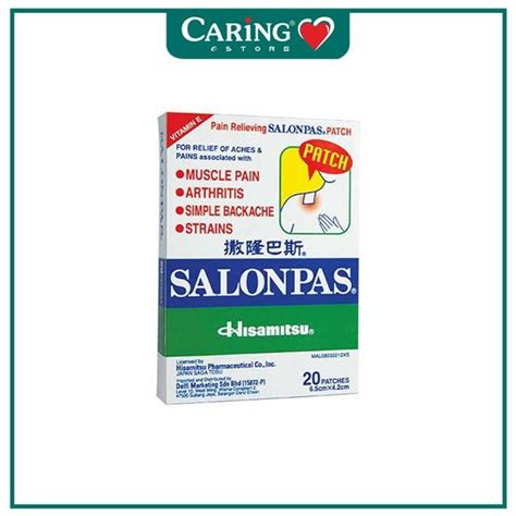 Salonpas Patch 20s Lazada