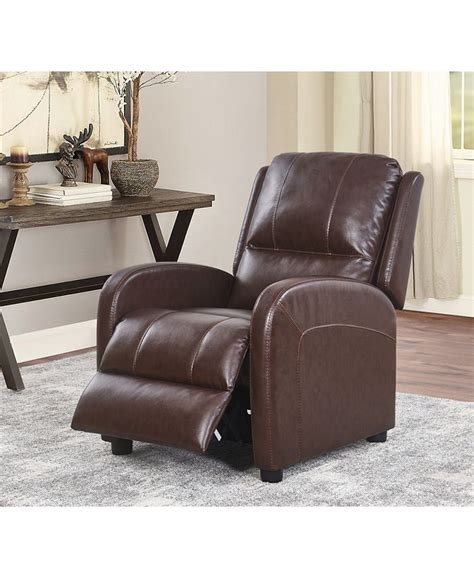 Abbyson Living Gaston Leather Recliner Macys