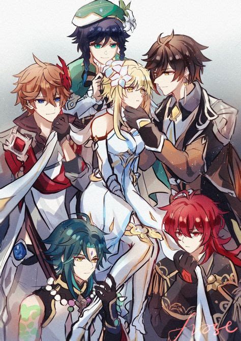 14 Lumine X Zhongli Ideas In 2021 Impact Anime Albedo