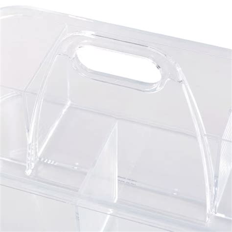 Acrylic Stackable Caddy Whandle M W28d17h15