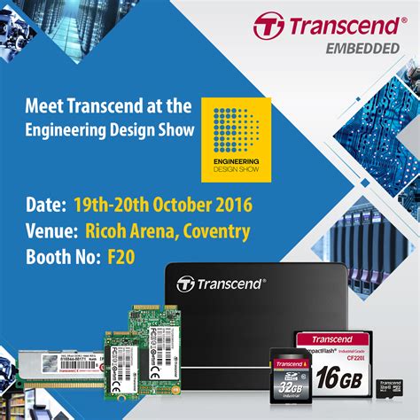 Transcend To Showcase Its Advanced Embedded Solutions At The