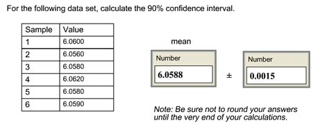 Solved For The Following Data Set Calculate The 90