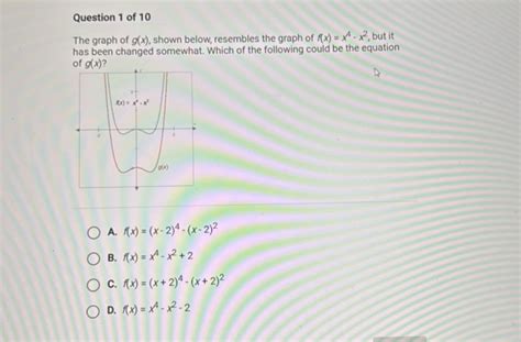 Question Of The Graph Of G X Shown Below Studyx