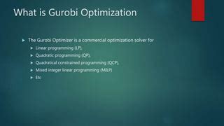 Packing Problems Using Gurobi PPT