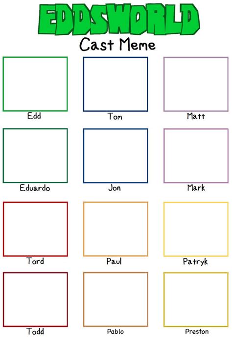 Eddsworld Cast Mememy Version By Checkmark37 On Deviantart