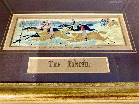 Antiques Atlas Stevens Graph Silk Picture The Finish Circa 1875