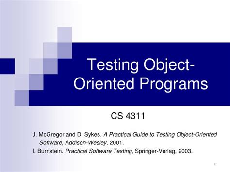 Ppt Testing Object Oriented Programs Powerpoint Presentation Free