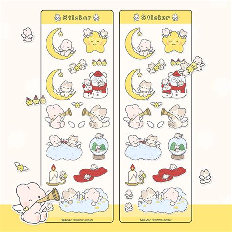 겨울 천사 스티커