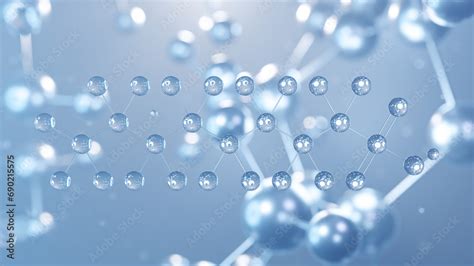 Perfluorooctanesulfonic Acid Molecular Structure 3d Flat Model Pfos