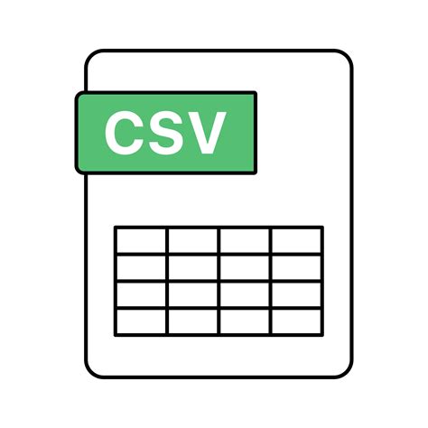 CSV File Icon Spreadsheet Or Database 45364497 Vector Art At Vecteezy