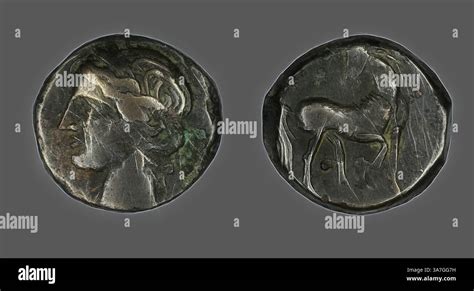 Ancient Coins Feature A Detailed Profile Of A Figure On One Side And A
