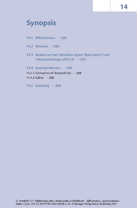 Archivo1homeopathy In Healthcare Effectiveness Appropriateness Safety