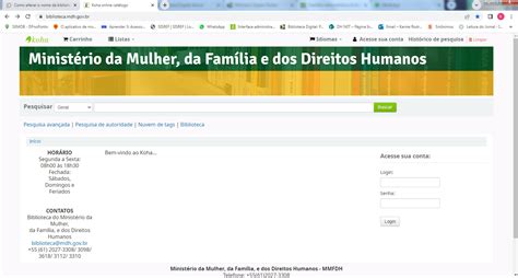 Como alterar o nome da biblioteca no layout do usuário Koha Fórum do Instituto Brasileiro