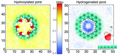 angular distribution function adf of water molecules with respect to