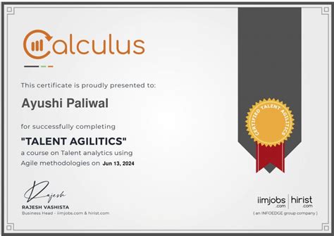 Ayushi Paliwal On Linkedin Achievement Talentagillitics Continuouslearning Professionalgrowth