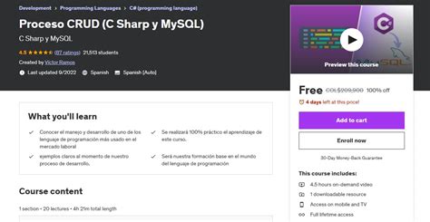 Cajita Tech Curso Gratis Proceso Crud C Sharp Y