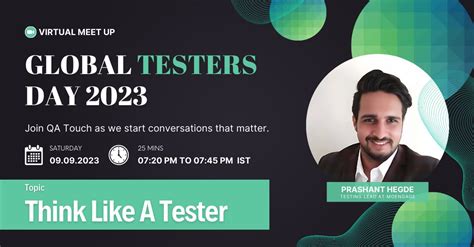 Qa Touch On Linkedin Join Prashant Hegde In Thinking Like A Tester And