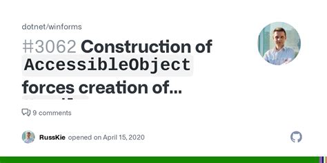 Construction Of `accessibleobject` Forces Creation Of `handle` · Issue