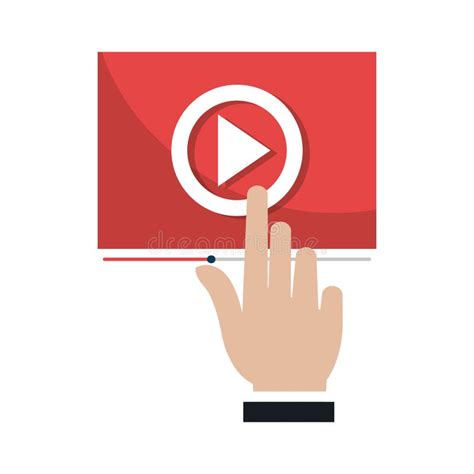 Hand Indexing Media Player Interface Stock Vector Illustration Of